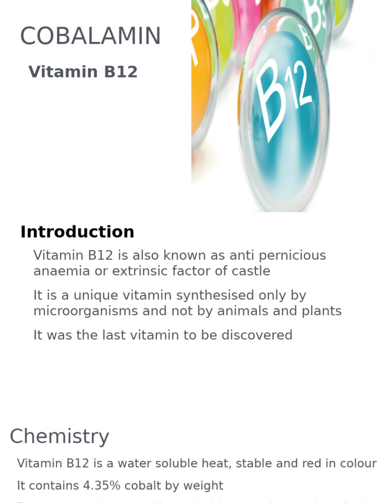 Presentation 3 | PDF | Vitamin B12 | Anemia