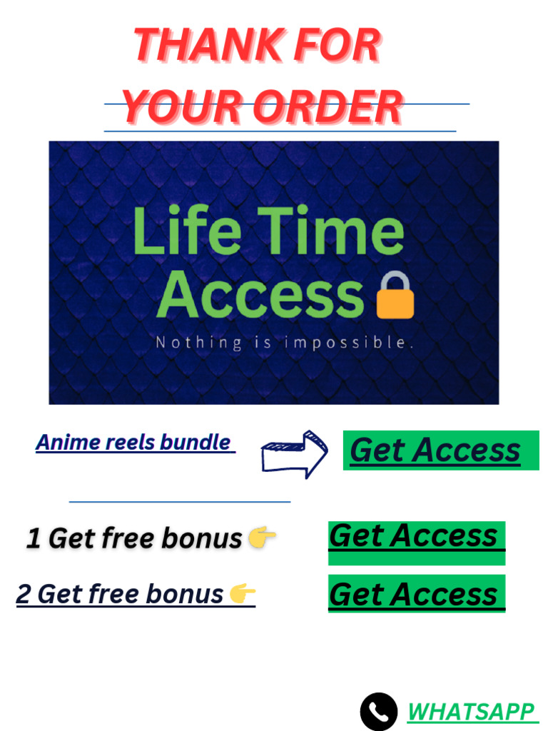 Free Anime Reels Bundle Access | PDF | Career & Growth | Computers