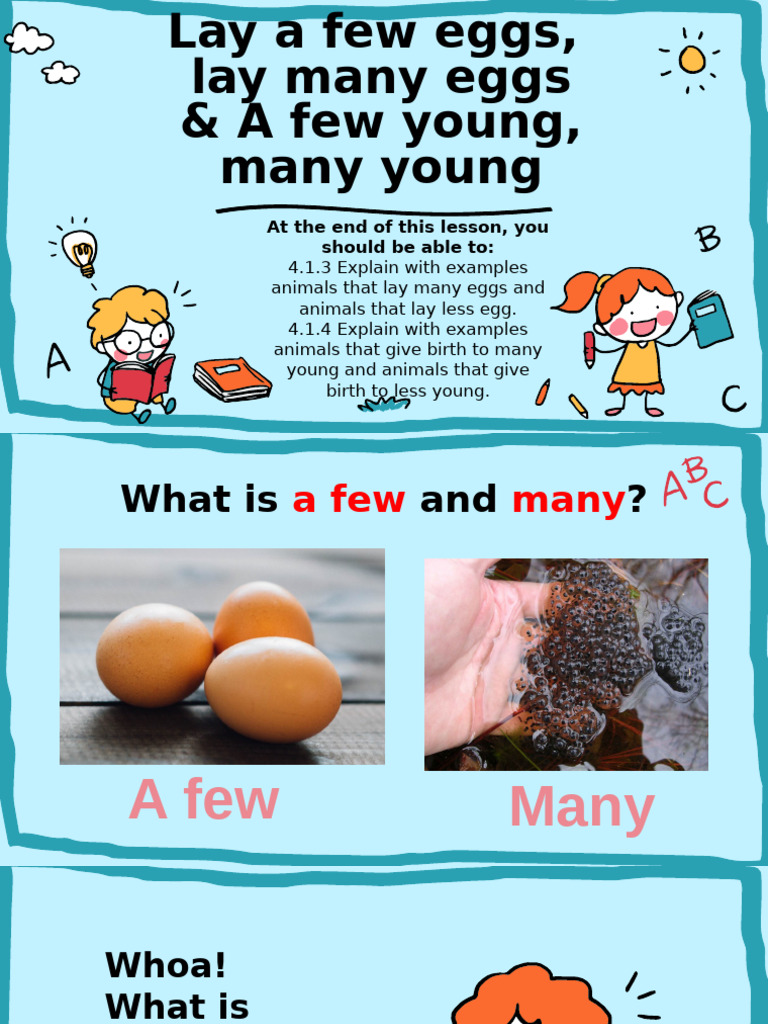 Animals: Few vs. Many Eggs and Young | PDF