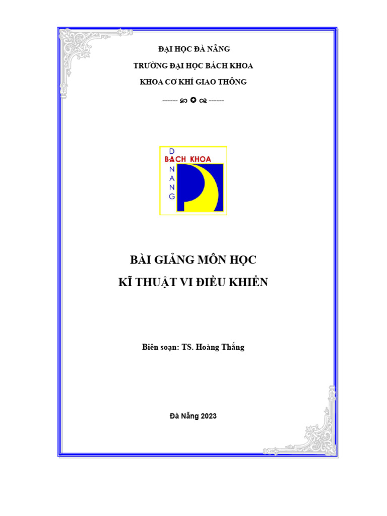 Bai Giang Vi Dieu Khien 11082024 | PDF