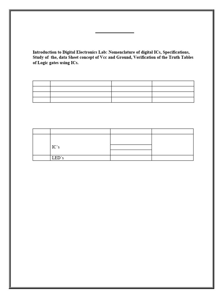 DCD Lab Manual | PDF | Logic Gate | Electrical Circuits
