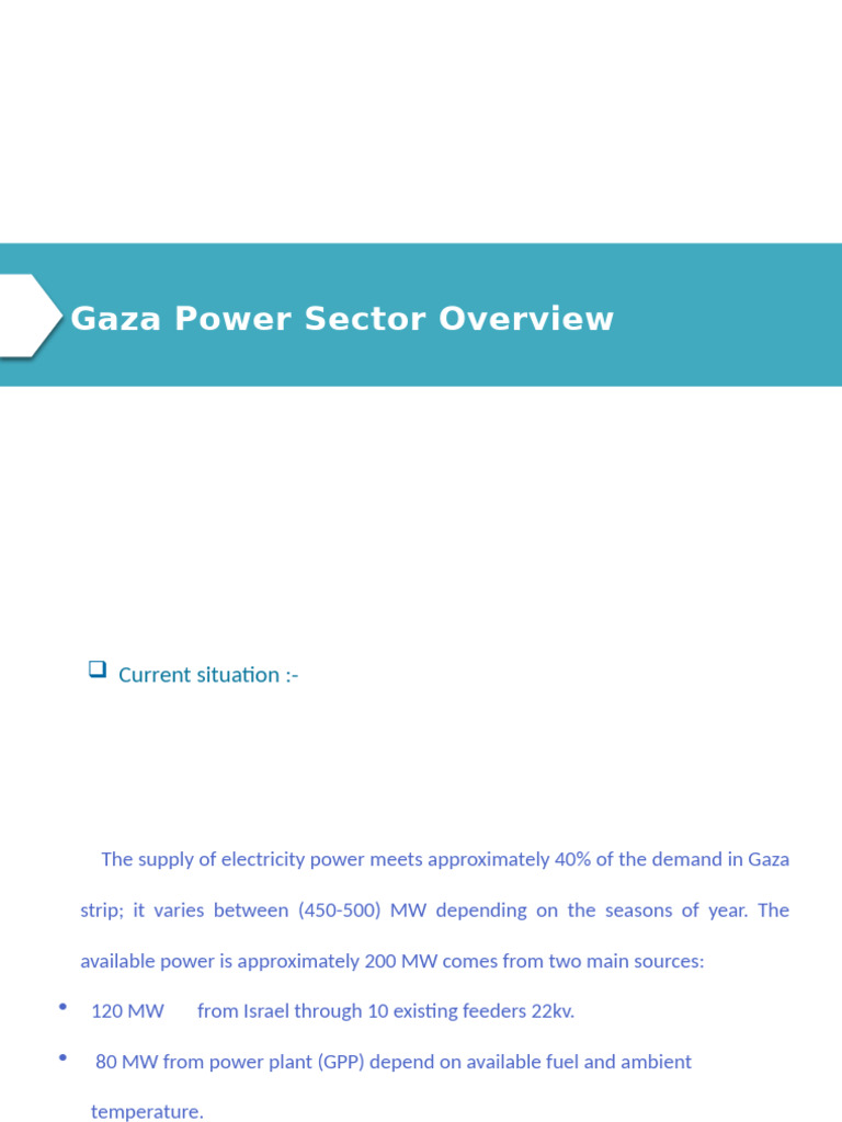 13 Hsein Nabih Energy Sector Palestine 1 1 AFD | PDF