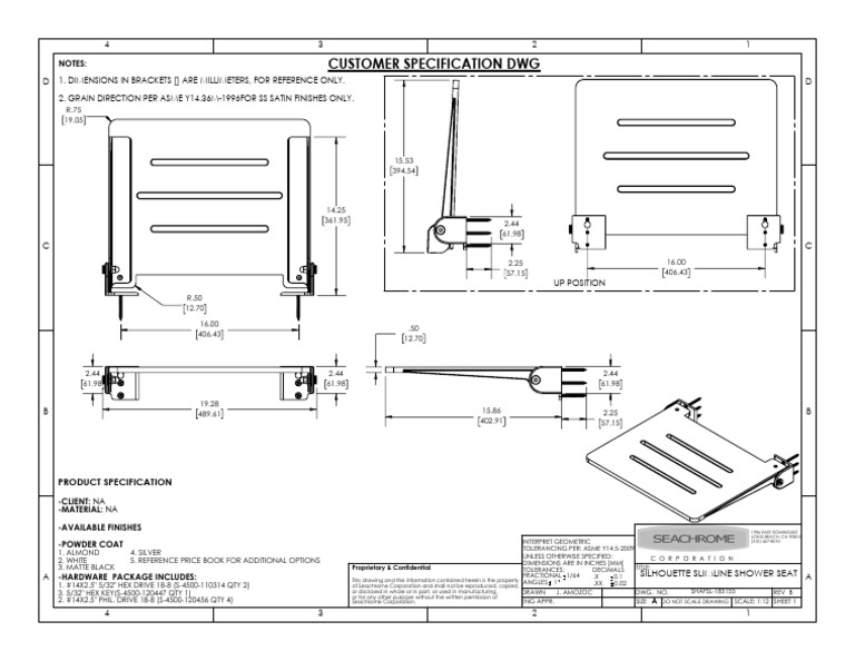 Customer Specification DWG: Notes | PDF