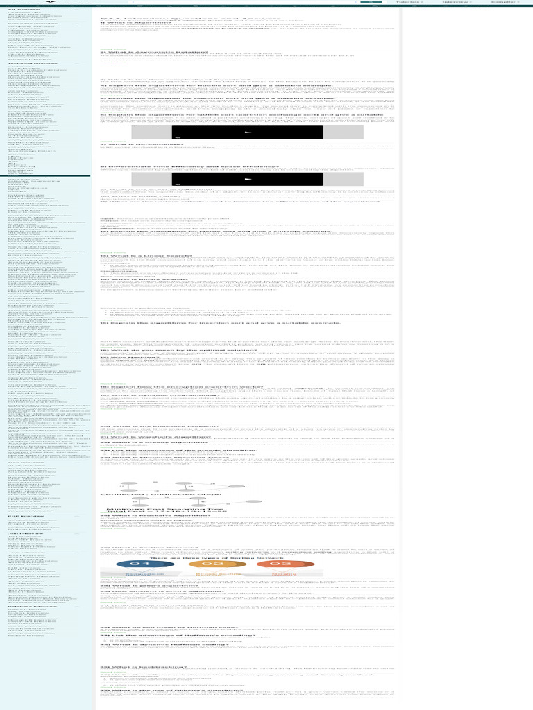 Top 40 DAA Interview Questions (2024) - Javatpoint | PDF | Algorithms ...