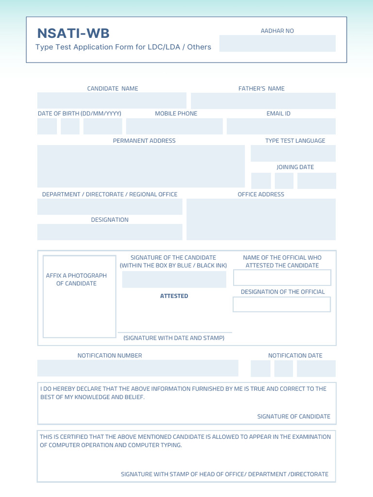 LDC/LDA Type Test Application Form | PDF | Business
