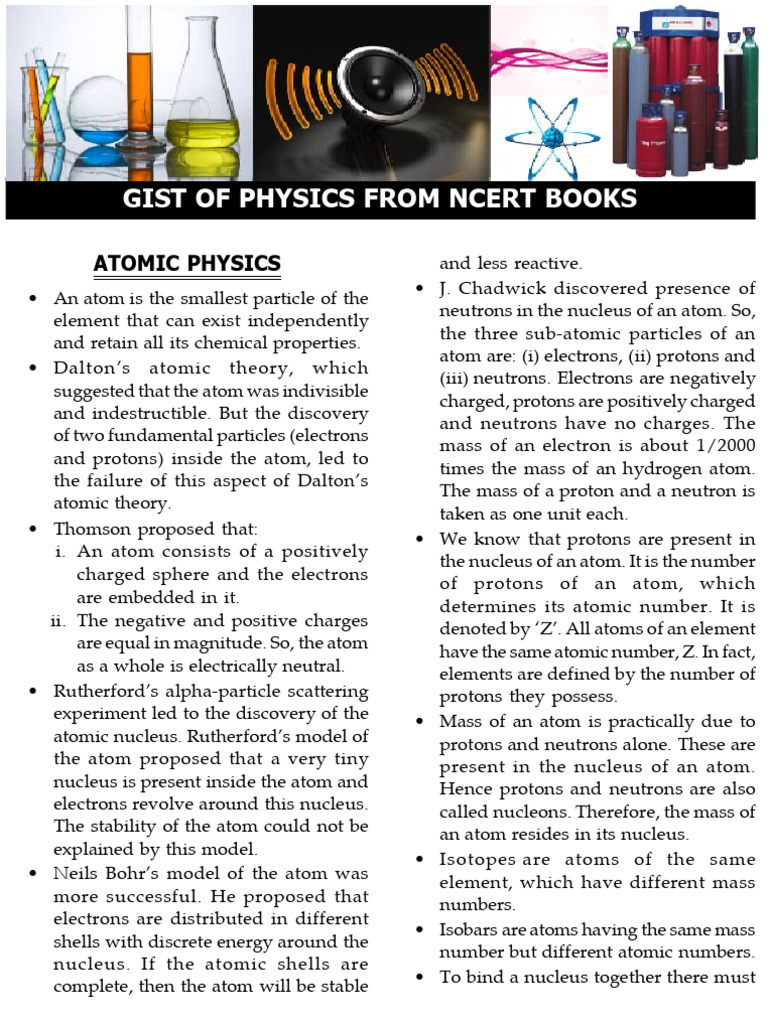 General Science | PDF | Atoms | Atomic Nucleus