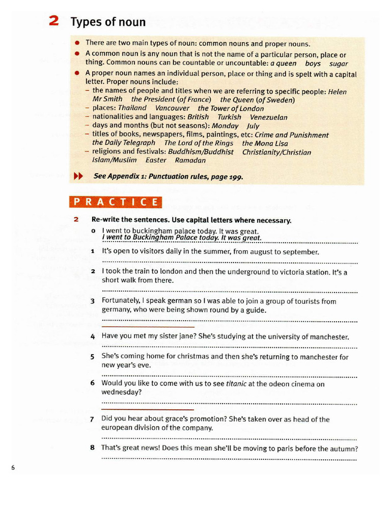 Nouns - Revision 1 | PDF