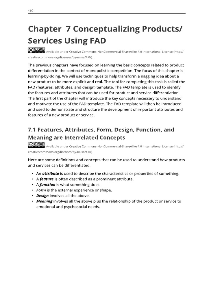 7 - Conceptualizing Products - Services Using FAD | PDF