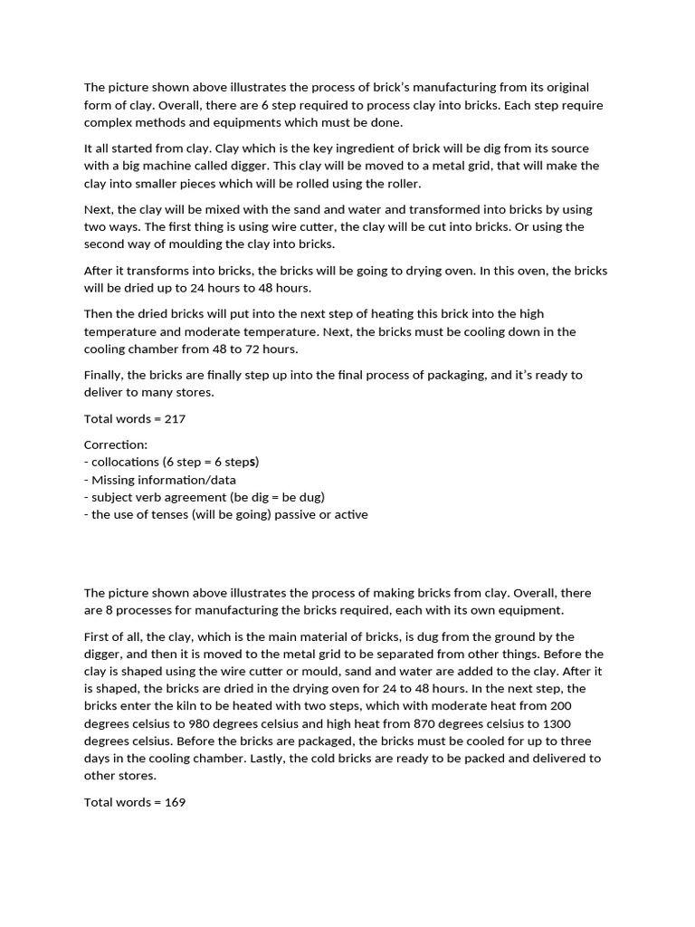 2nd Correction of Ielts Writing Practice | PDF | Brick | Clay