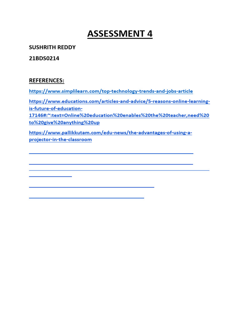 Assessment 4 TRW | PDF
