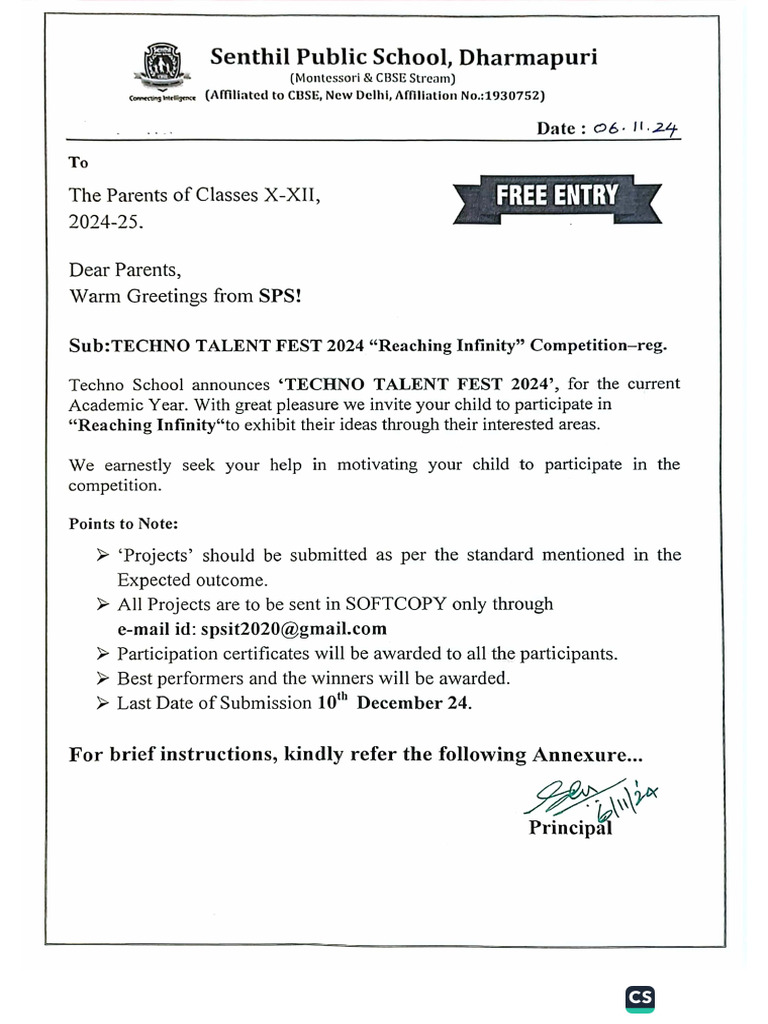 Techno Talent Fest 2024 | PDF