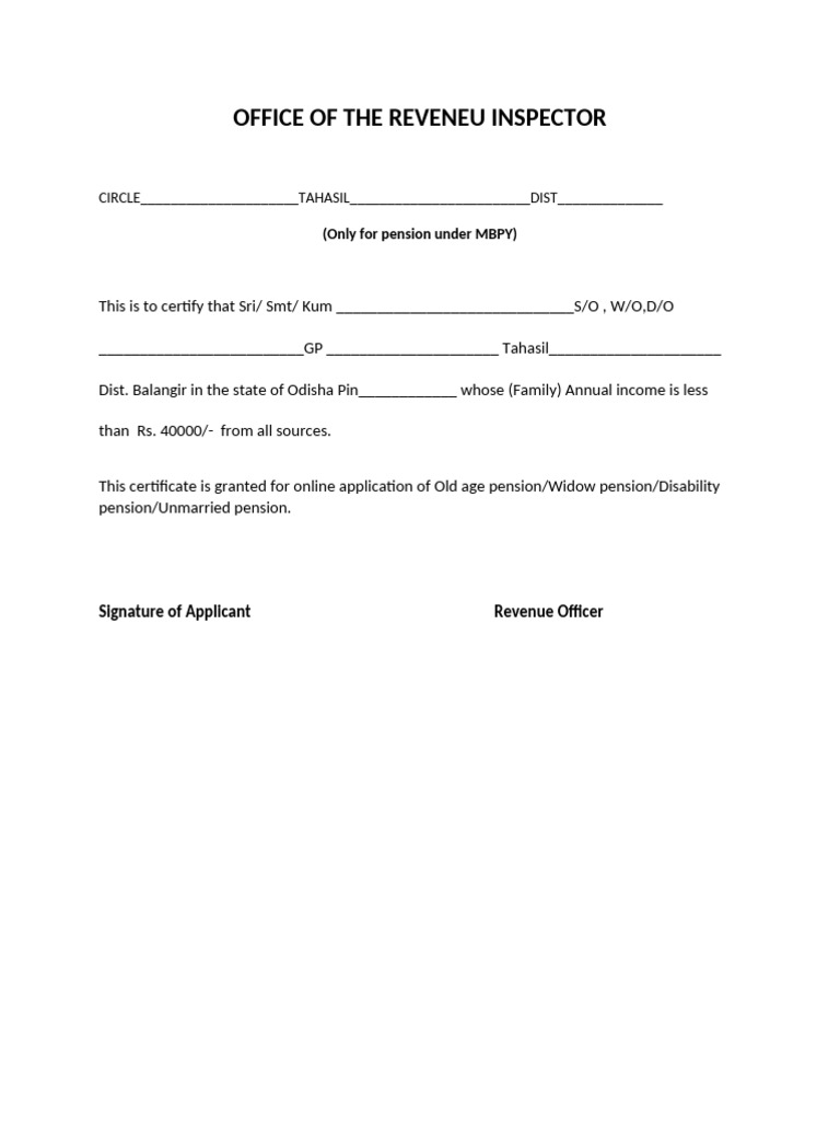 RI Report Form for Pension Applications | PDF