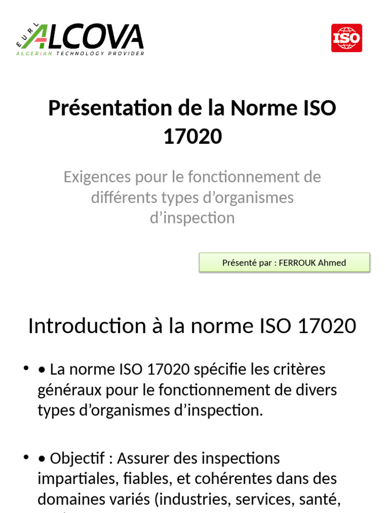 Presentation ISO 17020 Detailed | PDF | Audit | Business