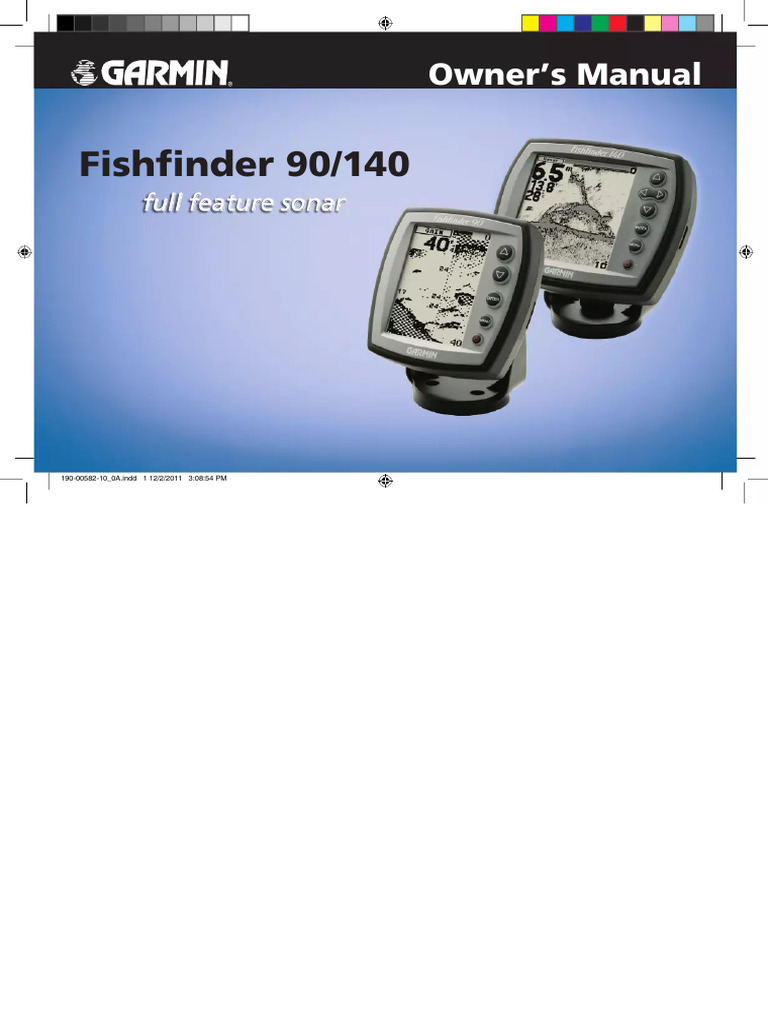 Manual de Instruções Garmin Fishfinder 140 (32 Páginas) | PDF