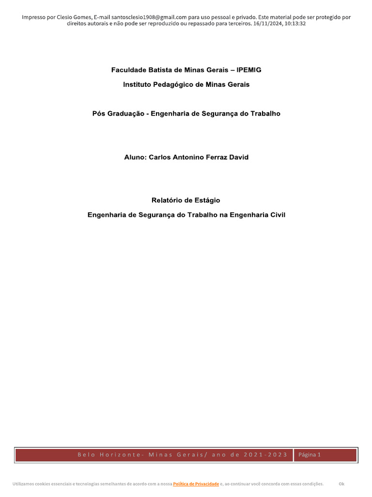 Modelo Estagio | PDF