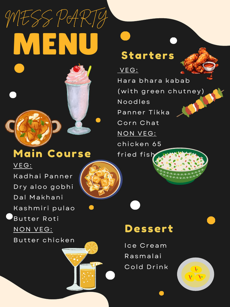 Mess Party Menu | PDF