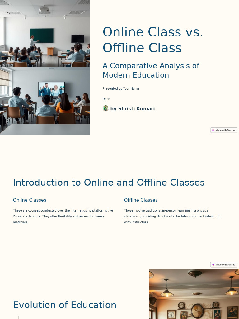Online vs. Offline: Education Insights | PDF | Educational Technology ...