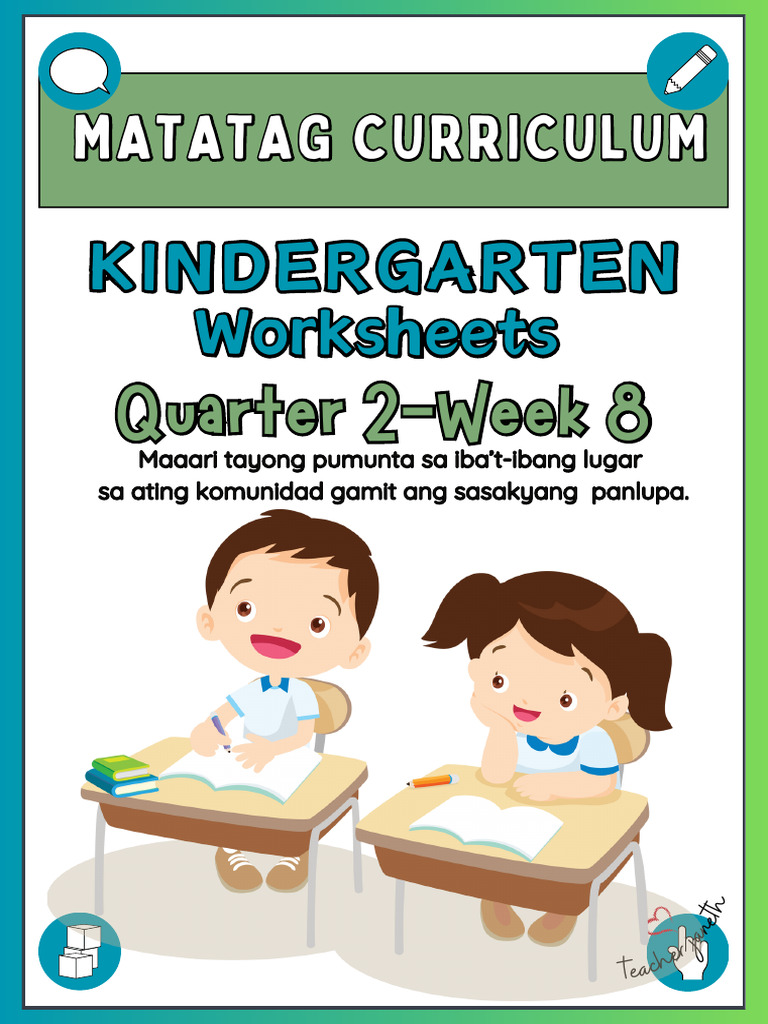 Q2-W8 Kindergarten Worksheets (Filipino) | PDF