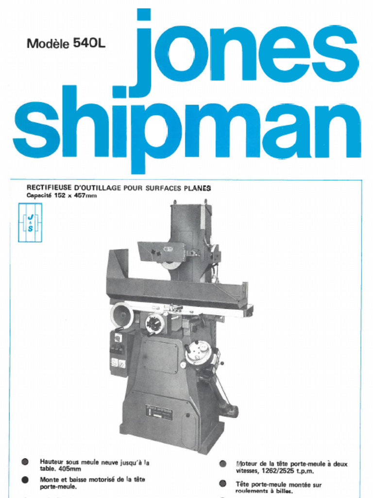 Jones Shipman 540L | PDF