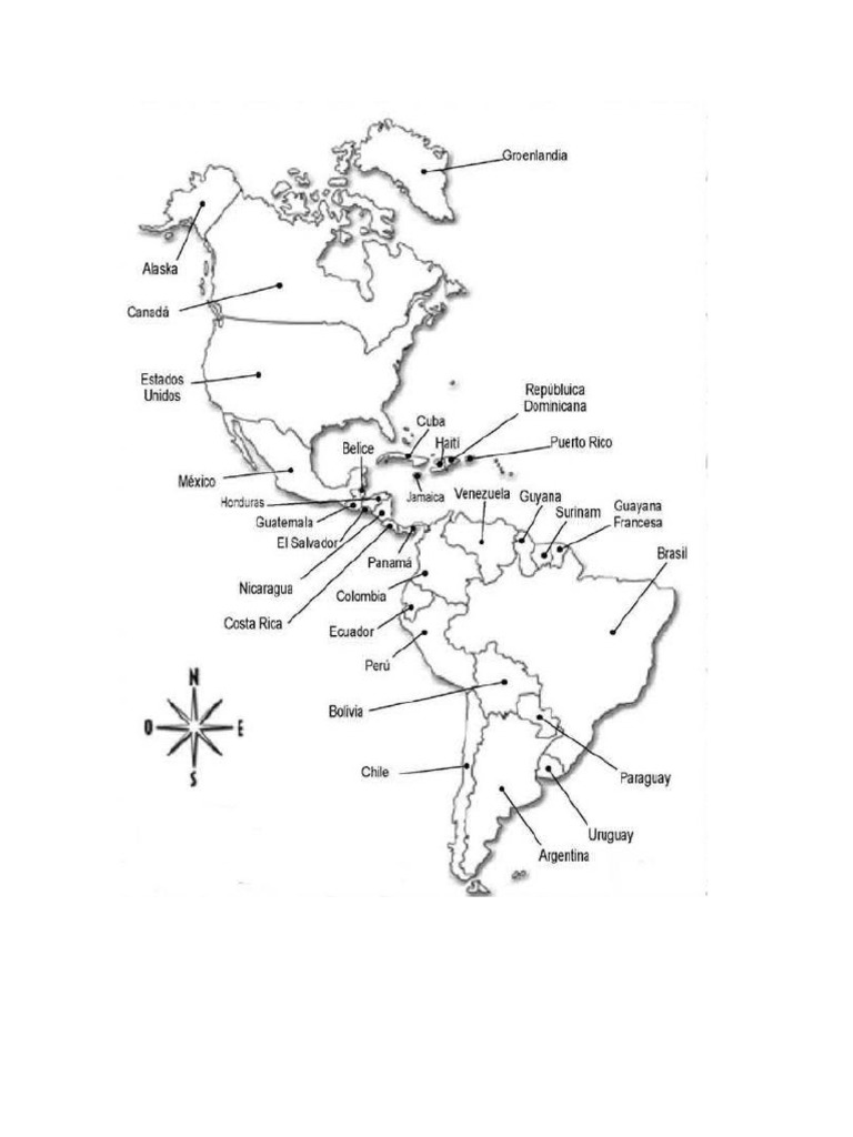 Mapa Político de América | PDF