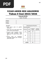 Uasa RBT Tahun 6 2024 2025 | PDF