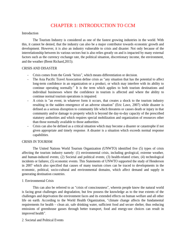 CCM-1-4-Module | PDF | Crisis Management | Risk