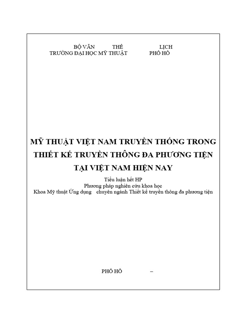 Bùi Châu Lam My - TKTT 2 VLVH - Mỹ thuật truyền thống trong thiết kế truyền thông đa phương tiện ...