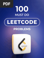100 Must Do Leetcode Problems | PDF | Computer Data | Applied Mathematics