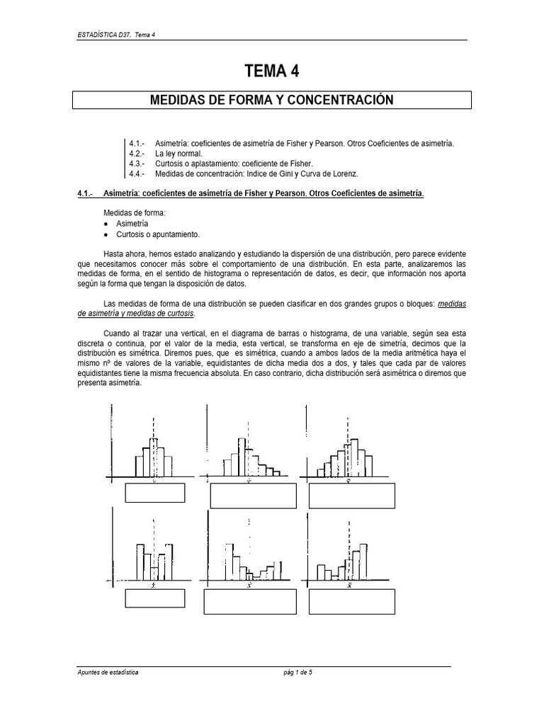 Tema4 d37 | PDF | Oblicuidad | Histograma