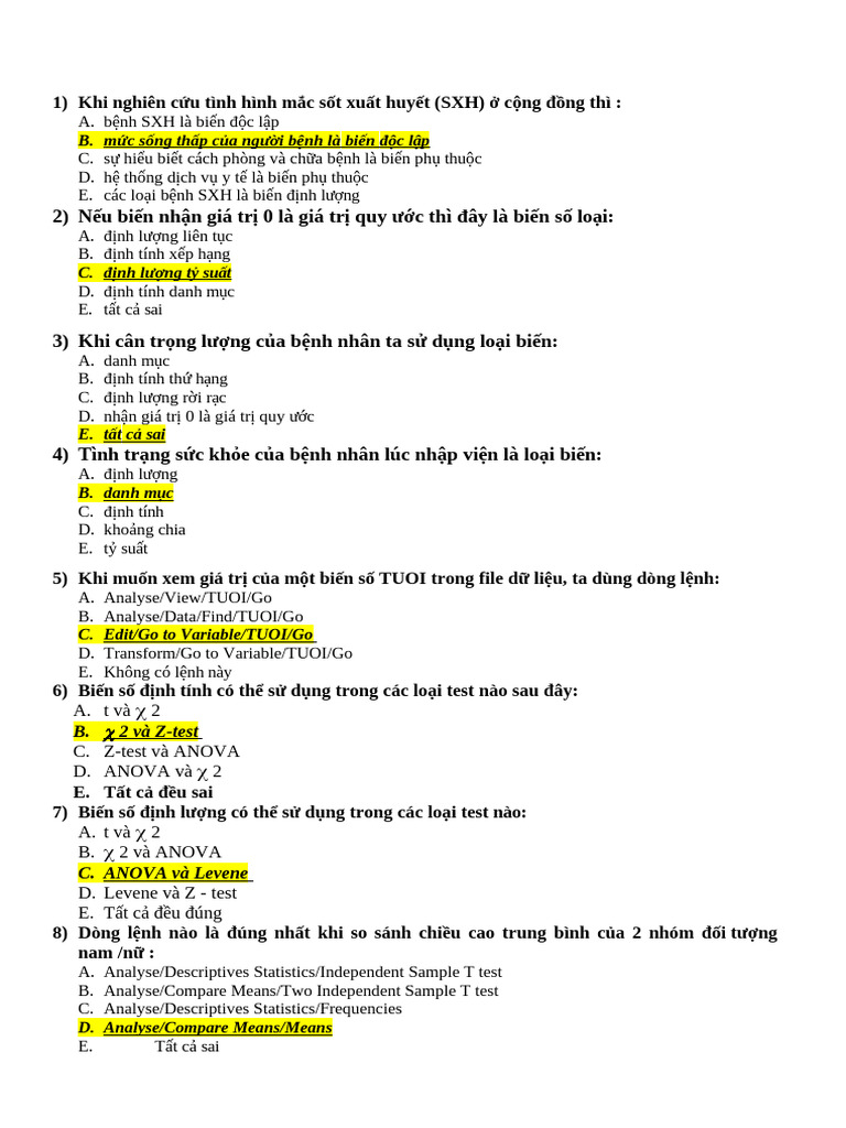 Ly Thuyet Y1A Đã G P 1 | PDF