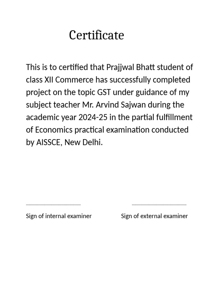Certificate 12 | PDF