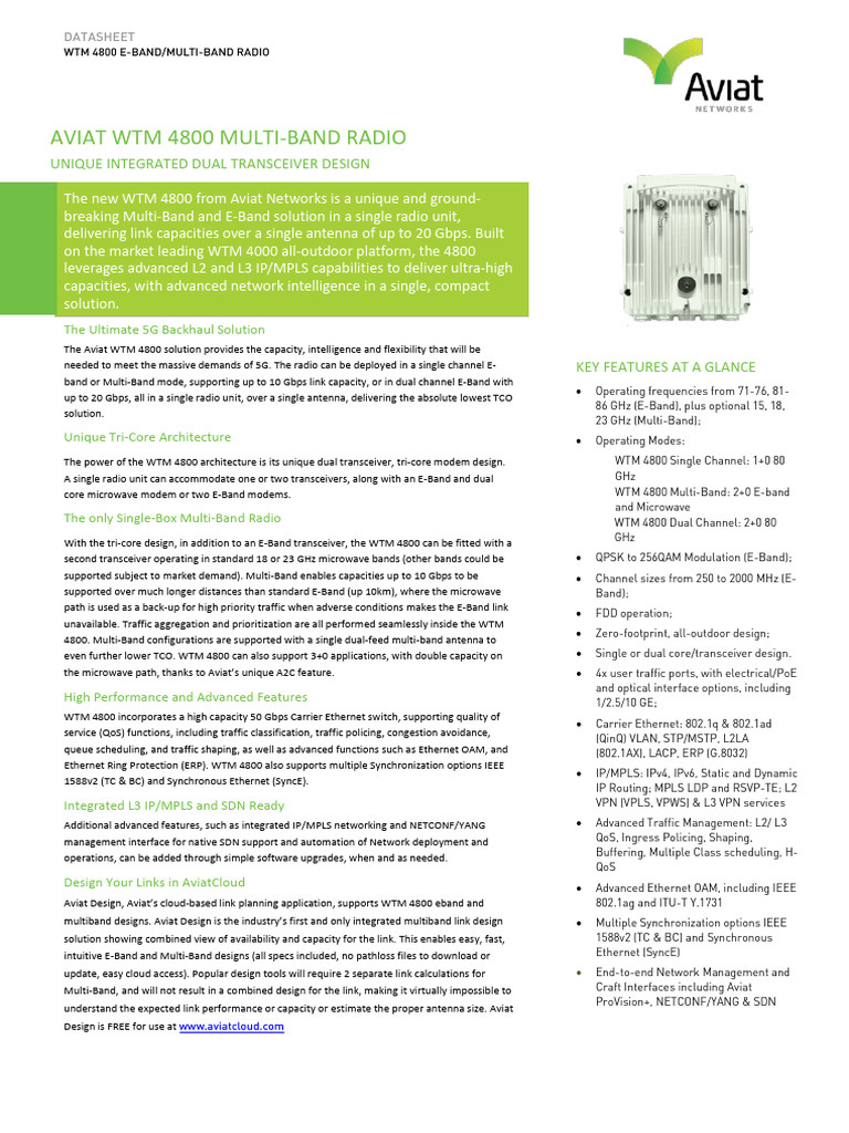 WTM 4800 Short Form Datasheet | PDF | Virtual Private Network | Quality ...