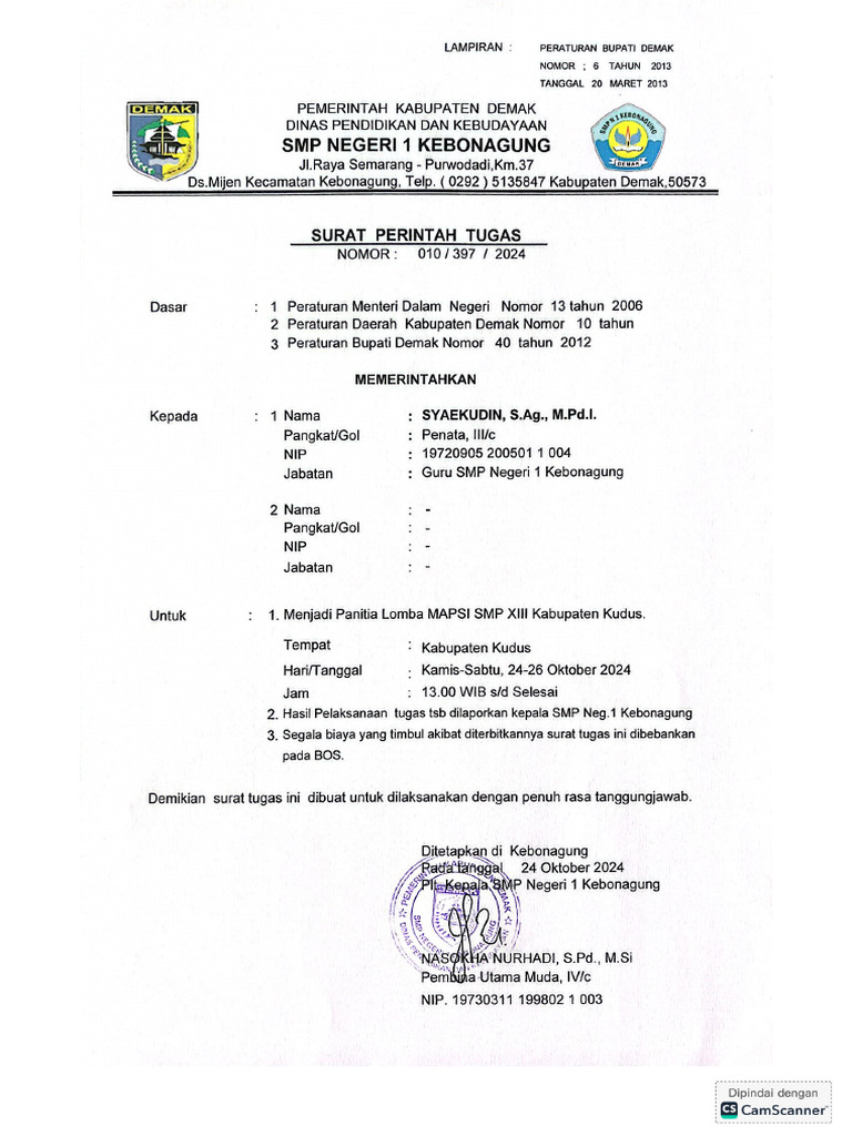 SPPD Panitia Mapsi | PDF