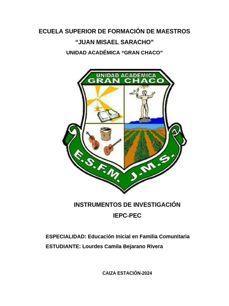 Carátula Instrumentos Iepc-Pec | PDF