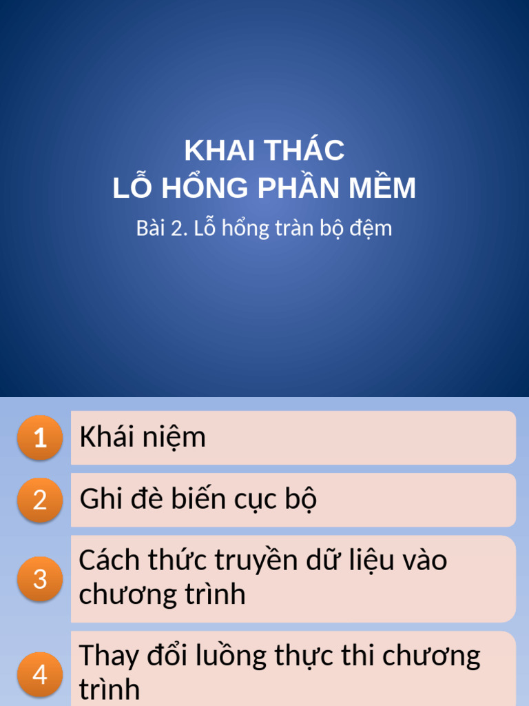 Bài 2. Buffer Overflow | PDF