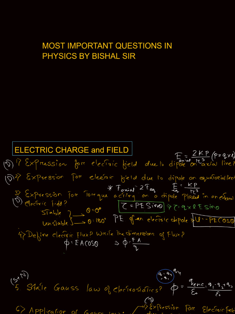Phy Most Important | PDF