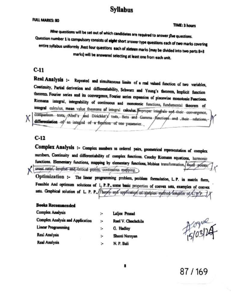 Condensed Syllabus | PDF