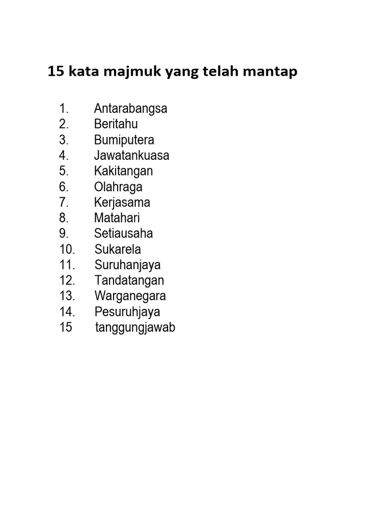 Ayat Majmuk Mantap | PDF