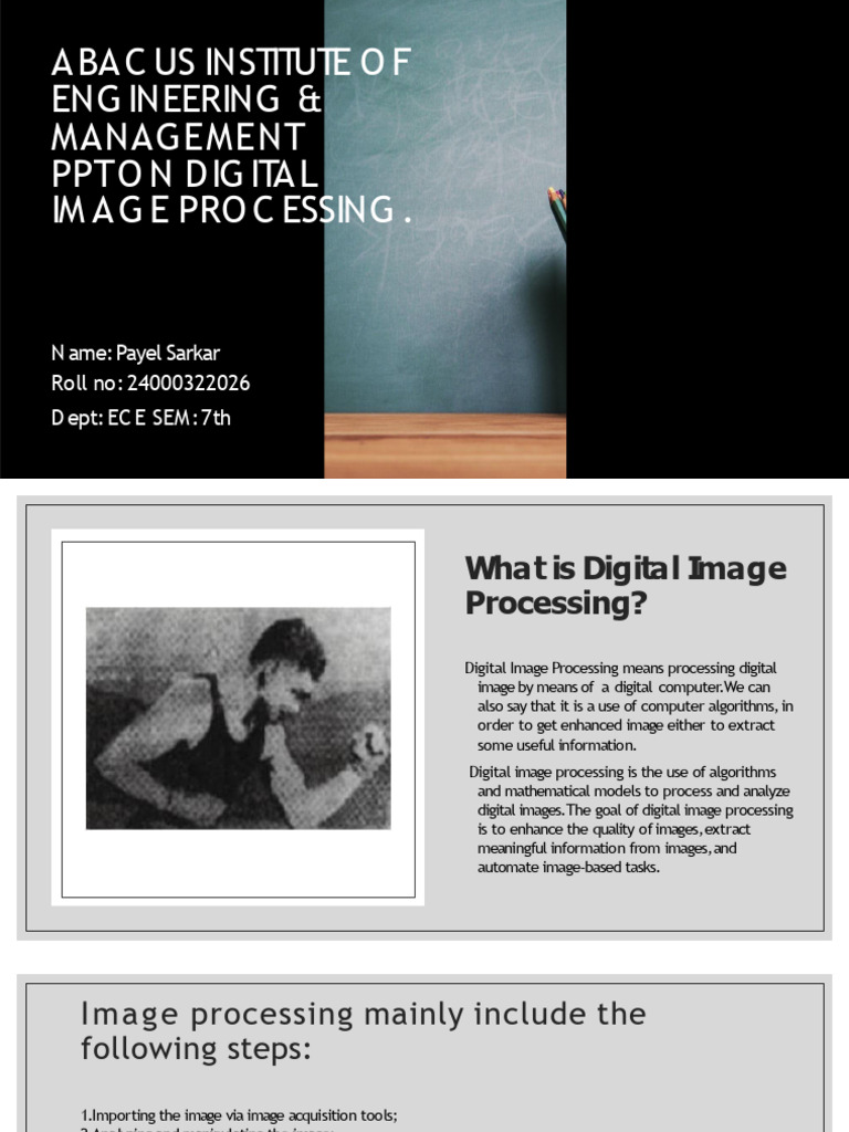 Payel Digital Image Processing | PDF | Digital Image | Algorithms