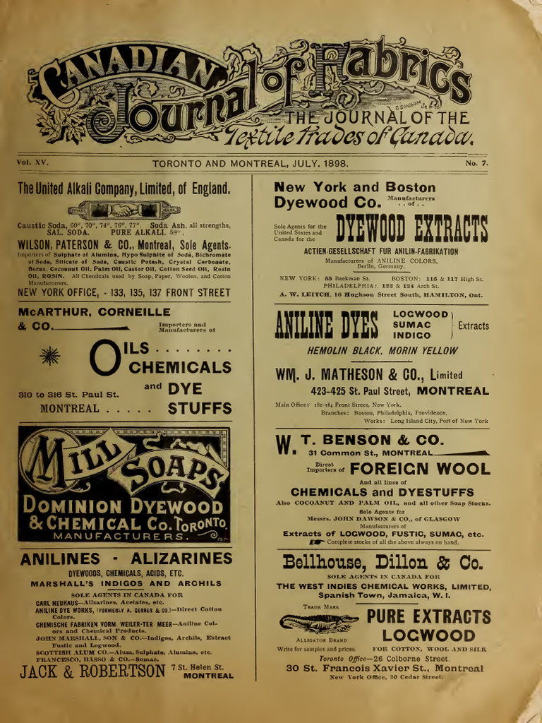 Canadian Journal o 00 Un Se | PDF | Textiles | Sodium Carbonate