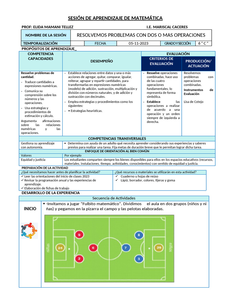 Mat Problemas Con 2 o Mas Operaciones | PDF | Evaluación | Sustracción