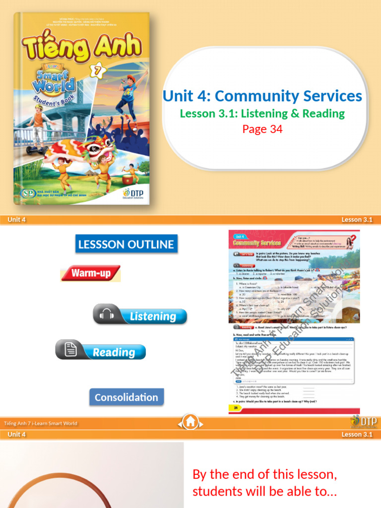 English 7 Unit 4: Community Services Lesson | PDF