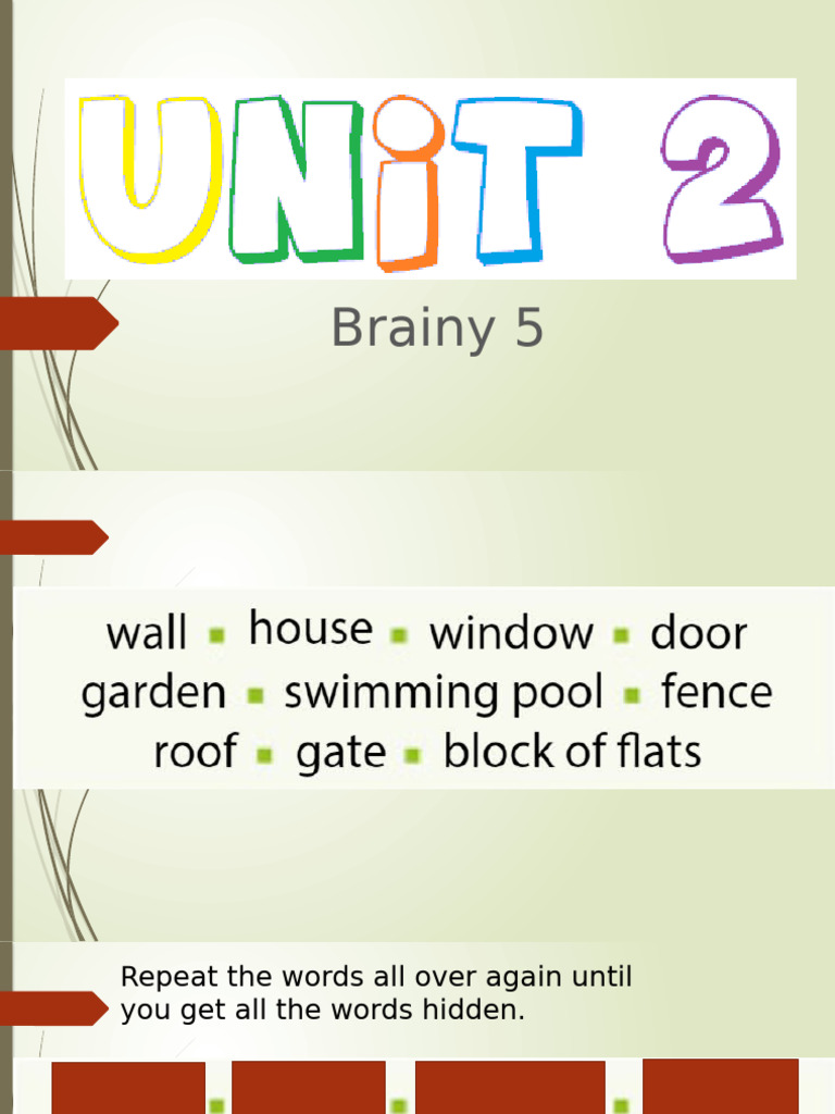 UNIT 2 - Brainy 5 | PDF