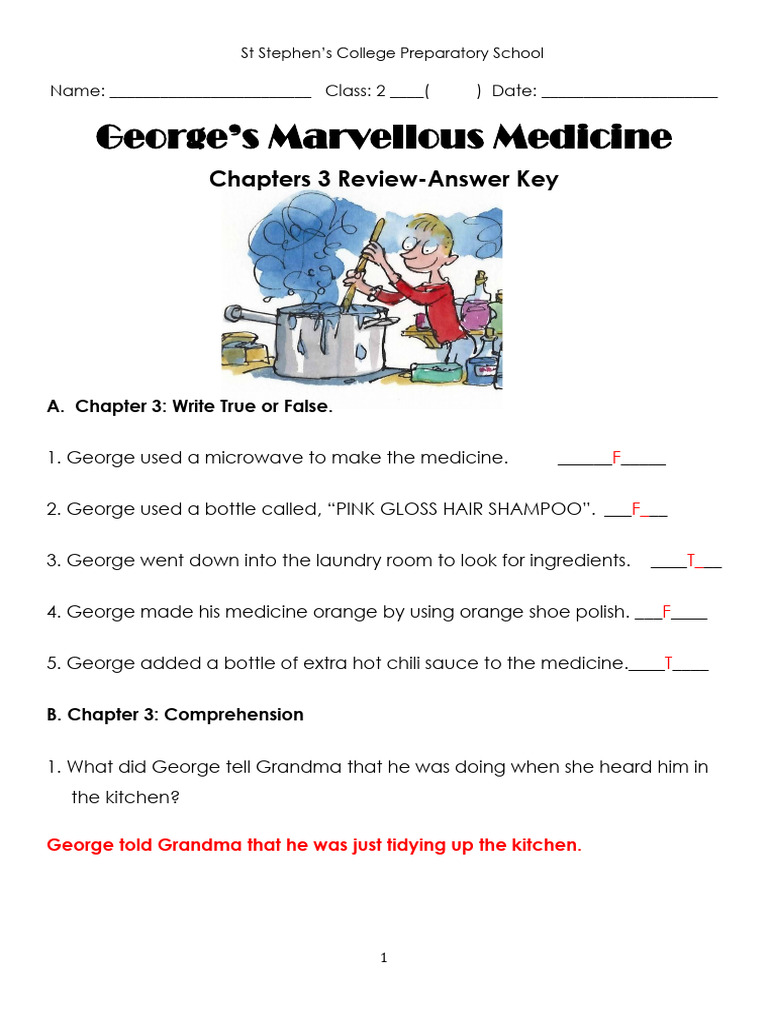 GMM Chapter 3 Review WS Answer Key | PDF