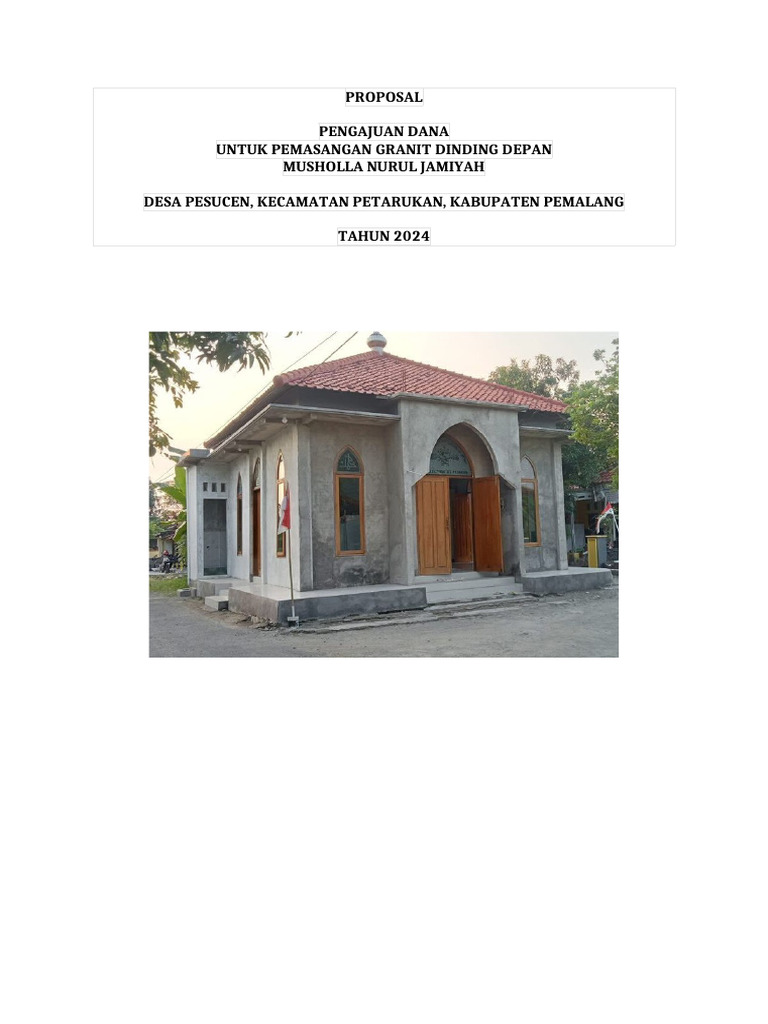 PROPOSAL | PDF | Griya & Taman