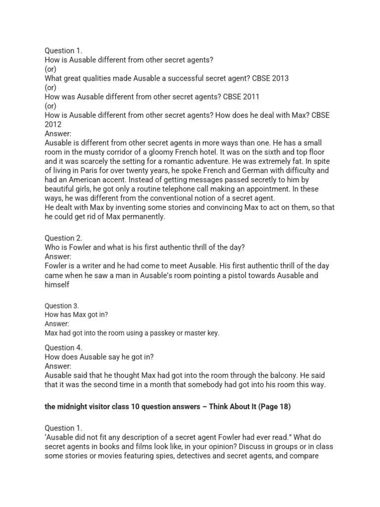 The Visitor | PDF | Mystery, Thriller & Crime Fiction