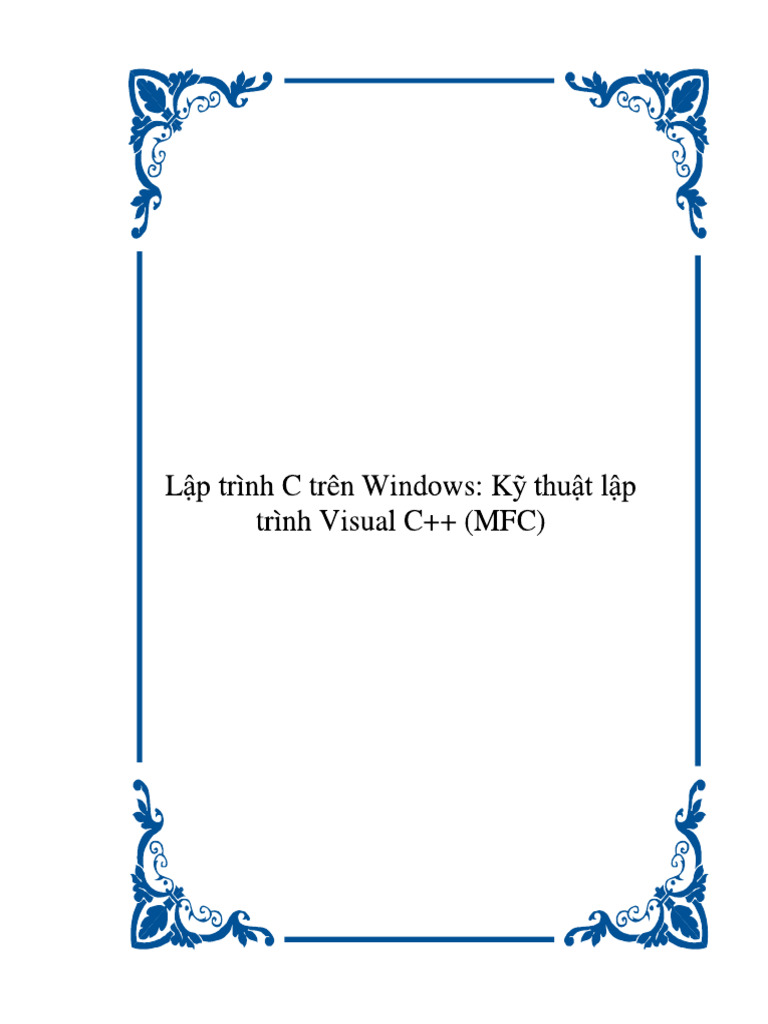 Ky thuat lap trinh MFC | PDF
