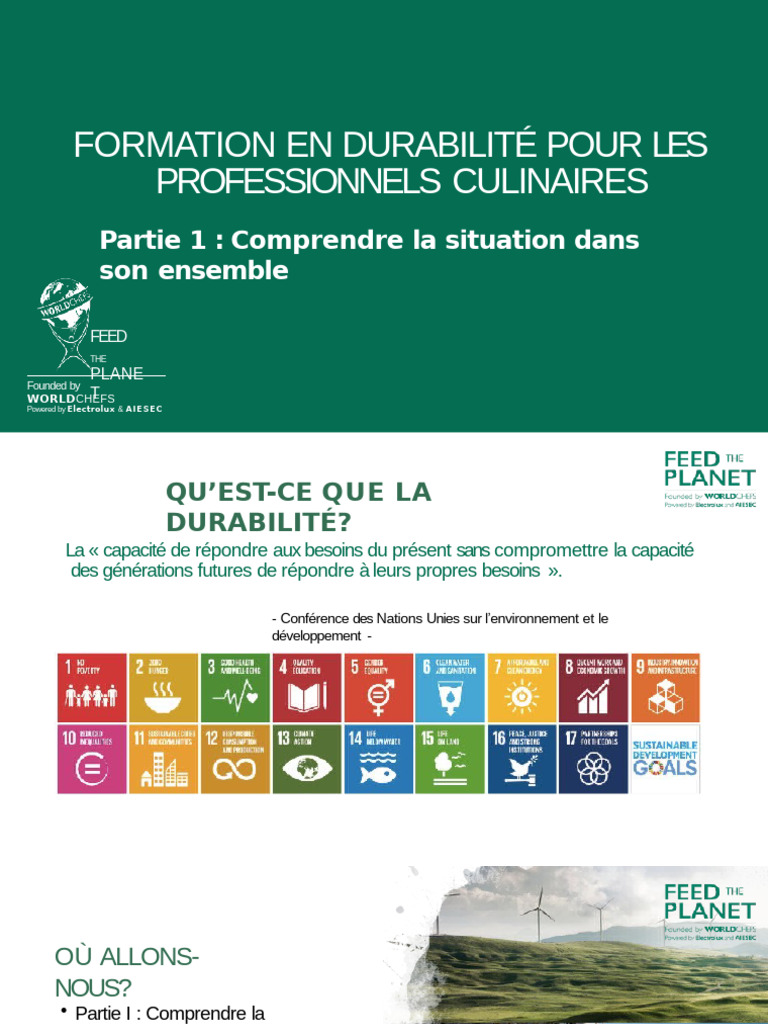 1 - Vue D'Ensemble | PDF | Nourritures | Développement durable