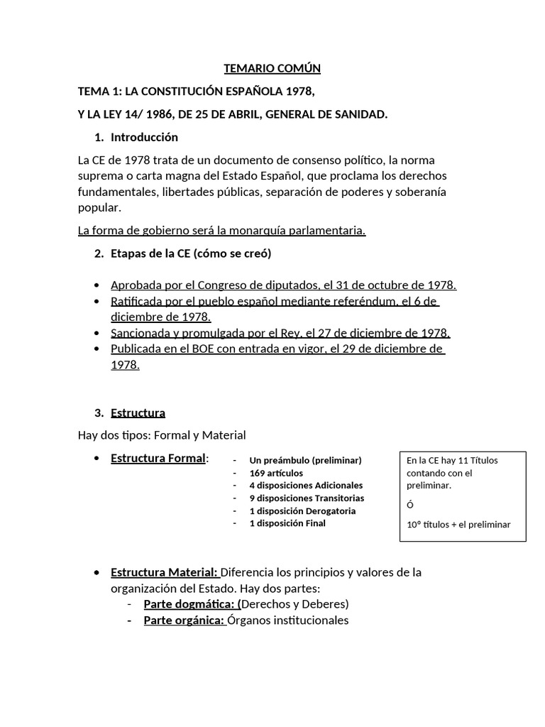 Bea Resumen Tema 1 | PDF | Ciencias Políticas | Justicia