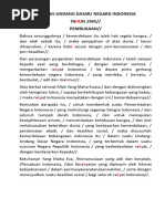 Teks Uud 1945 Untuk Upacara - PDF Print | PDF